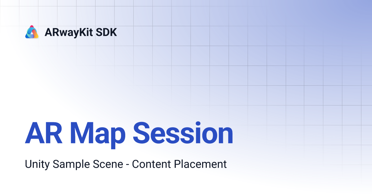 AR Map Session | ARwayKit SDK